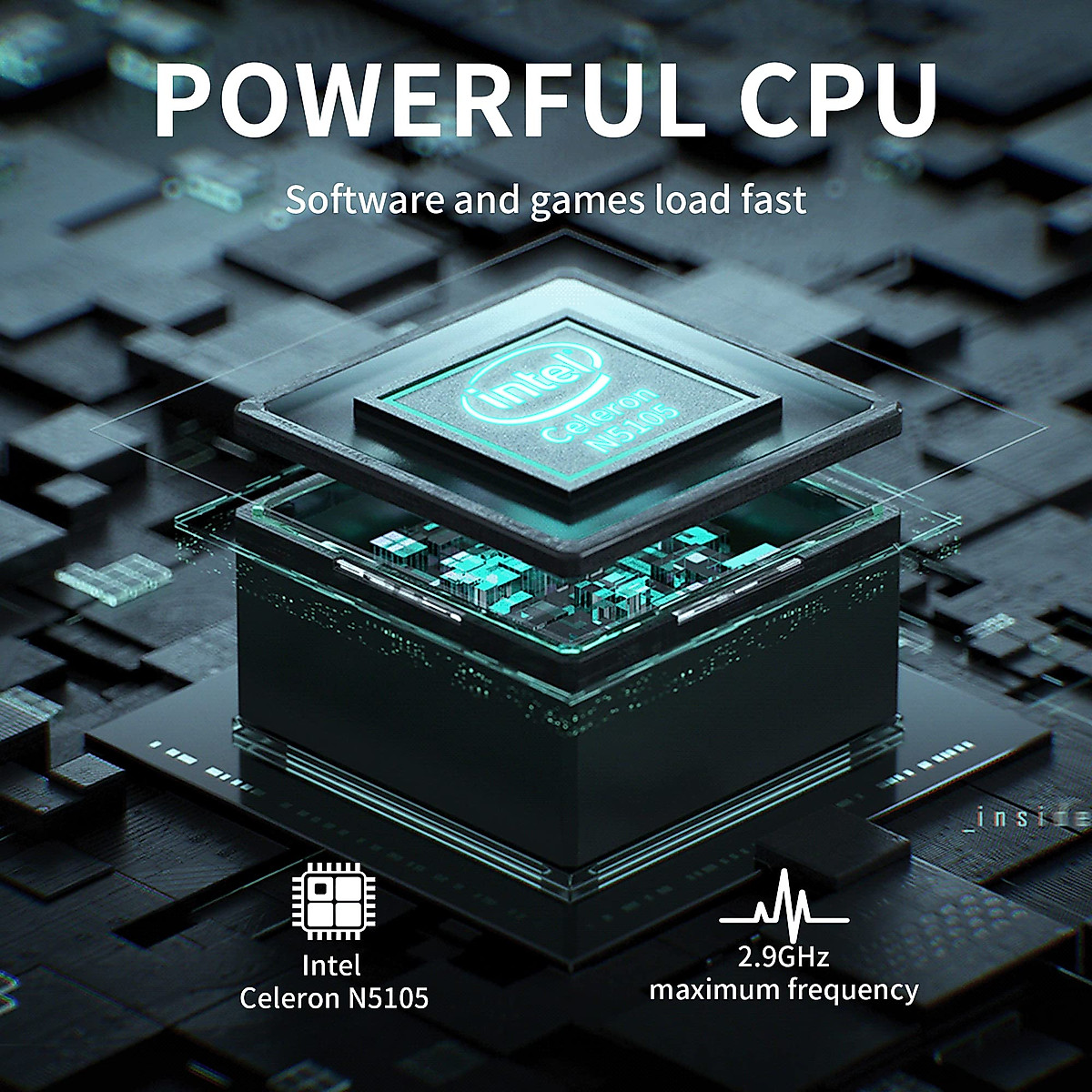 ZWYING [Win 11 &Office 2019] All Metal 15.6’’ FHD IPS Screen 12th Celeron N5105 (2.0-2.9Ghz) Laptop DDR4 16GB RAM 960G SSD Notebook 180°Opening and Closing Dual Band WiFi (Silver)