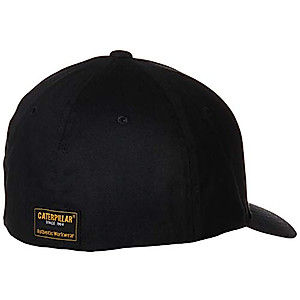Caterpillar Men's Cat Trademark Stretch Fit Cap, Black, Large/X-Large