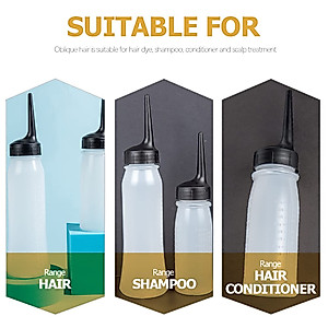 FRCOLOR 3pcs Dry Cleaning Bottle Hair Dye Bottle Hair Squeeze Bottle Hair Oil Applicator Hair Dye Bottle Applicator Salon Hair Dye Bottle Hair Dyeing Bottle Filling Plastic Bottle