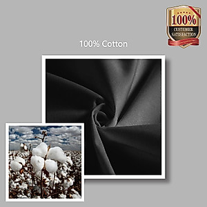 TOPDesign 1-Pack Canvas Tote Bag with an External Pocket, Reusable Grocery Shopping Bag, Top Zipper Closure, Daily Essentials (Black)