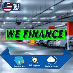 VERSA-TAGS 7.5" Black/Green Vinyl Number Decals 11 Dozen Set Windshield Pricing & 1 Pack of Each of Extra Clean, Financing Available, We Finance 14.5" x 2.75" Sticker Windshield Decal Auto Dealership