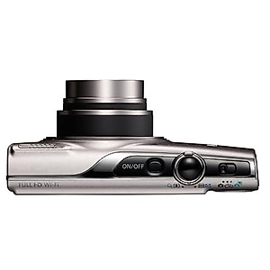 Canon PowerShot IXY 650 (ELPH 360) HS Digital Camera (Silver) + 128GB Extreme PRO Memory + Case, Grip, Software Pack (Essential Bundle) (Renewed), Black