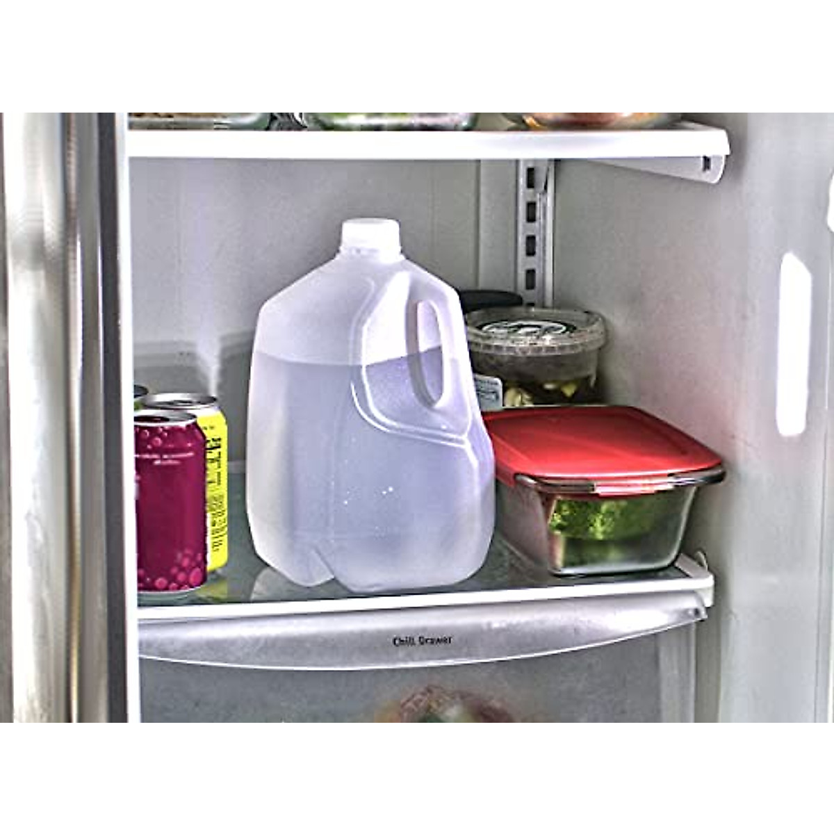 Empty Gallon Milk Jugs With Caps For Milk, Water, Juce, Tea With Caps For Reusing, Storage, 6 Empty Gallons With Caps Plus Six Additional Caps