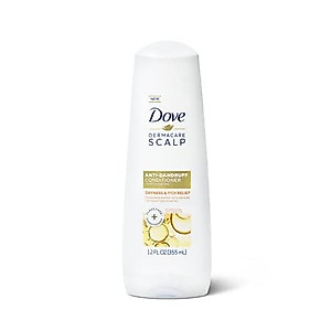 Dove DermaCare Scalp Dryness & Itch Relief Conditioner 12 oz (Pack of 4)