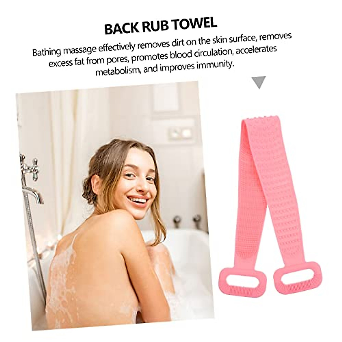 Alipis 3 Pcs Silicone Bath Towel Body Towel Bath Sponge Spa Towels Back Body Scrubber Cleaning Towels Body Scrub Sponge Silicone Exfoliating Brush Shower Towel Shower Brush Accessories