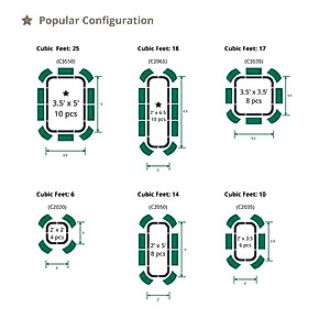 Vego Garden Raised Garden Bed Kits, 17" Tall 6 in 1 Modular Metal Raised Planter Bed for Vegetables Flowers Patio Ground Planter Box-Pearl White
