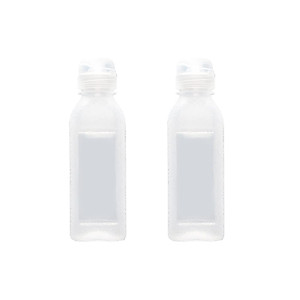 CHENSHUO Plastic Squeeze Bottle, Clear Condiment Squeeze Bottle, With Silicone Valve Non Return Cap,Suitable for Oil, Honey, BBQ Sauce and Condiments,10 OZ Anti Slip Squeeze Bottle,2 Pieces