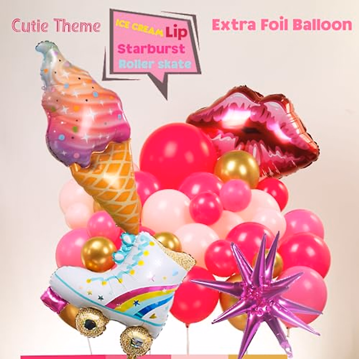 Pink Balloon Garland Arch Kit with Hot Pink Rose Gold metallic Balloon for princess Theme Party Girl Birthday Baby Shower Princess Themed decorations