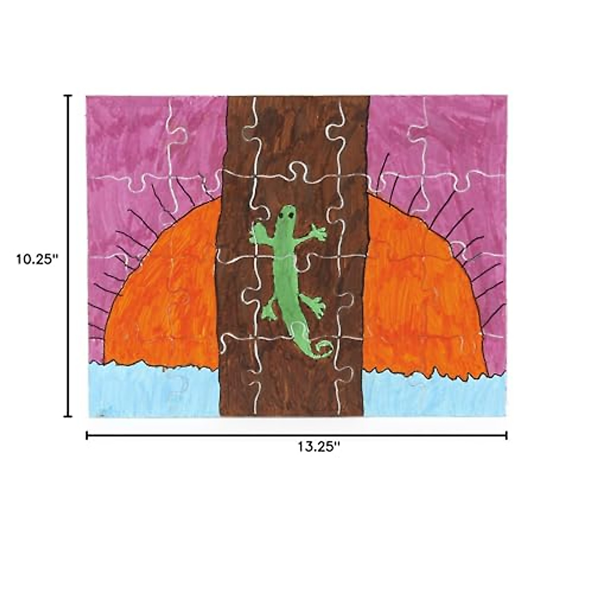 Hygloss Products - Blank Puzzle for Decorating, Art Activity, Use This Jigsaw As Party Favors, DIY Invites and More - White, Sturdy - 10.25 x 13.25 Inches, 20 Pieces, 12 Puzzles