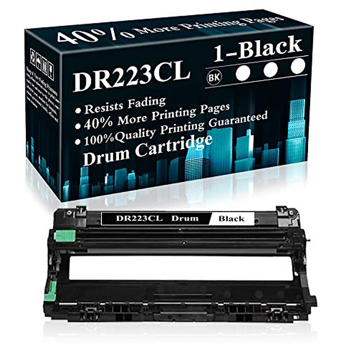 1 Pack DR223CL Black Compatible Drum Unit (Toner Not Included) Replacement for Brother MFC-L3770CDW L3710CW L3750CDW HL-3210CW 3230CDW 3270CDW 3290CDW DCP-L3510CDW L3550CDW Printer,Sold by TopInk