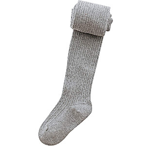 vanberfia Baby Girls Tights Cable Knit Leggings Stockings Cotton 3 Pack Pantyhose Infants Toddlers 2-10T (CLL10205, 4-6T)