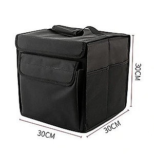 Car Duffle Bag Multiple Storage Compartments Car Trunk Organizer Container Foldable Car Trunk Extra Storage Space Box (Svart 30cm)