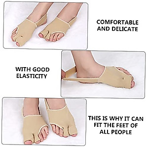 Healeved Wrist Supports Foot Protector Wrist Splints Thumb Splint Silicone Socks 2 Pairs Bunion Night Splint Silicone Spacers Bunion Hallux Valgus Correct Cover Socks