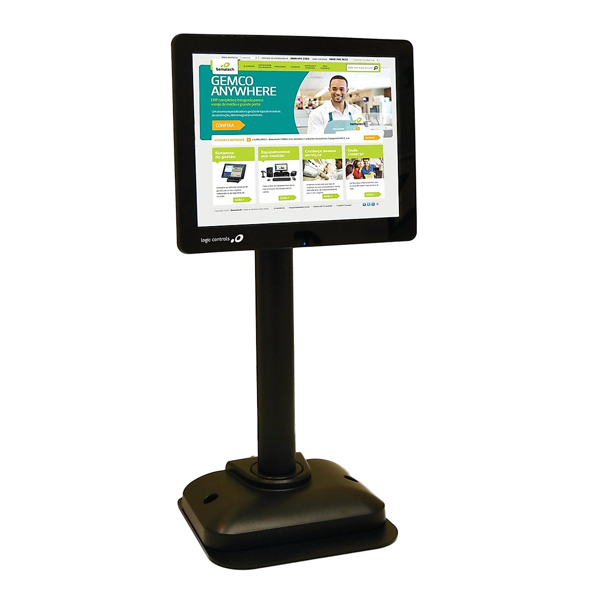 Bematech LV4000U LCD Pole Display, USB, 800 x 600 Resolution, 8.4" Length
