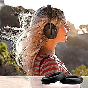 ELZO Replacement Earpads Compatible for Bose NC700/Bose QuietComfort Ultra, Premium Softer Leather Cushions, High-Density Noise Cancelling Foam (Black)