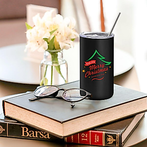 16 Pack Tumblers Blanks Bulk Skinny Straight Tumbler Stainless Steel Double Wall Insulated Water Bottles with Lid & Straw for DIY Gift, 12oz Black