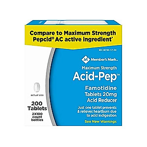Member?s Mark Acid-Pep Famotidine Tablets, 20 mg (100 ct, 2pk.)