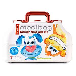 Medibag 117 Piece Kid Friendly First Aid Kit for the Whole Family