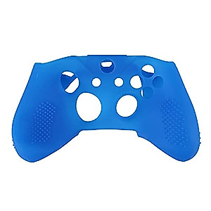 Melocyphia Antislip Soft Silicone Rubber Protective Skin Case Cover for Xbox One S X Controller Replacement (Blue)