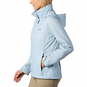 Columbia Women’s Switchback III Waterproof Rain Jacket, Spring Blue, XX-Large
