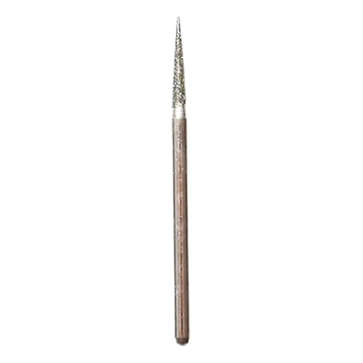 Pirhosigma 9 pcs Diamond Burr Engraving Pointed Needle Bits Grinding Mounted Point Carving Polishing for Rotary Tool Replacement (0.5~4 mm)