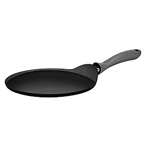 Hascevher Teflon Classic Nonstick 11 Inch Crepe Pan, Griddle Cookware CR11 Black