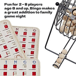 Front Porch Classics State Fair Bingo Deluxe Edition - Craftsmanship for an Authentic Retro-Style Experience - Intergenerational Fun for Friends and Family, 10x11x14 in