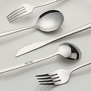 Silverware Set of 20 Stainless Steel Flatware Set Service for 4 Kitchen Utensils Cutlery Set for Home Kitchen Restaurant