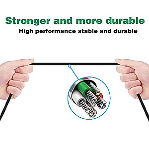 Replacement Audio Cable Cord with Microphone Volume Control Compatible with Sennheiser Momentum 1.0 Momentum 2.0 On-Ear Wireless Headphones (Black)