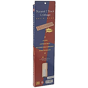 CHH Natural 2-Track Wood Cribbage Board Game