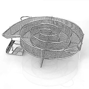 Naysku Cold Smoke Generator, Pellet Smoker Tray, Maze Smoker for Cold Smoking, Stainless Steel Grill Cooking Tools for BBQ Grill or Smoker Wood Dust, Outdoor Smokers for Any BBQ or Cabinet