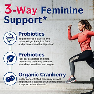 Innate Vitality Probiotics for Women, 50 Billion CFUs, 17 Proven Strains, 60 Veggie Caps, Formulated with Prebiotics and Cranberry Extract,Non-GMO, Supports Vaginal, Digestive and Immune Health