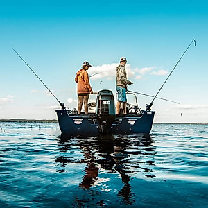 RAILBLAZA Fishing Rod Holder R with Boat Gunnel Track Mounting Base for Baitcasting, Spinning, and Fly Reels