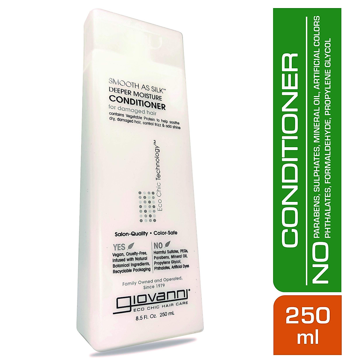 GIOVANNI Smooth As Silk Conditioner, 8.5 FZ