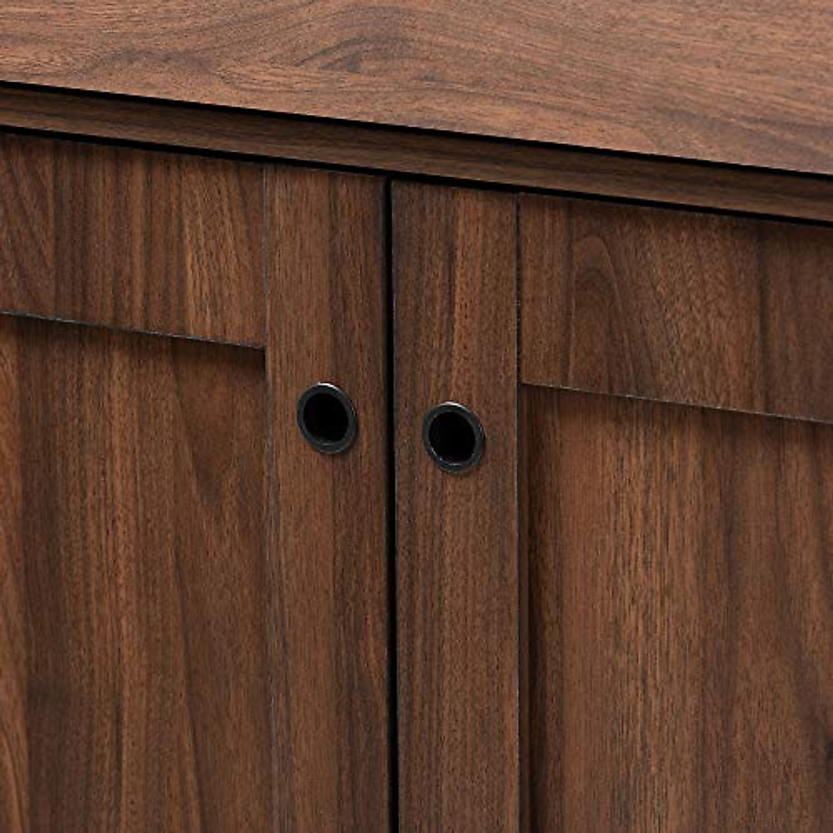 Baxton Studio Shoe Cabinets, One Size, Walnut