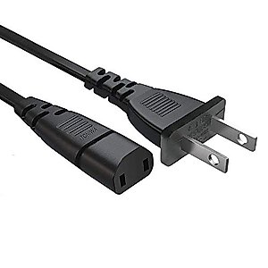 Power Cord Cable Compatible Sony KDL-46EX500 KDL-46EX501 KDL-46V4100 KDL-52W4100 HDTV LCD LED Plasma TV, Sony PS4 Pro Playstation 4 Pro 6Ft 2 Prong AC Wall Charger Replacement 18AWG [UL Listed]