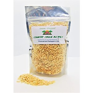 2 oz Dried and Chopped Onion - A Sharp, Toasty Onion Flavor That Makes Dinner Preparation a Cinch- Country Creek LLC