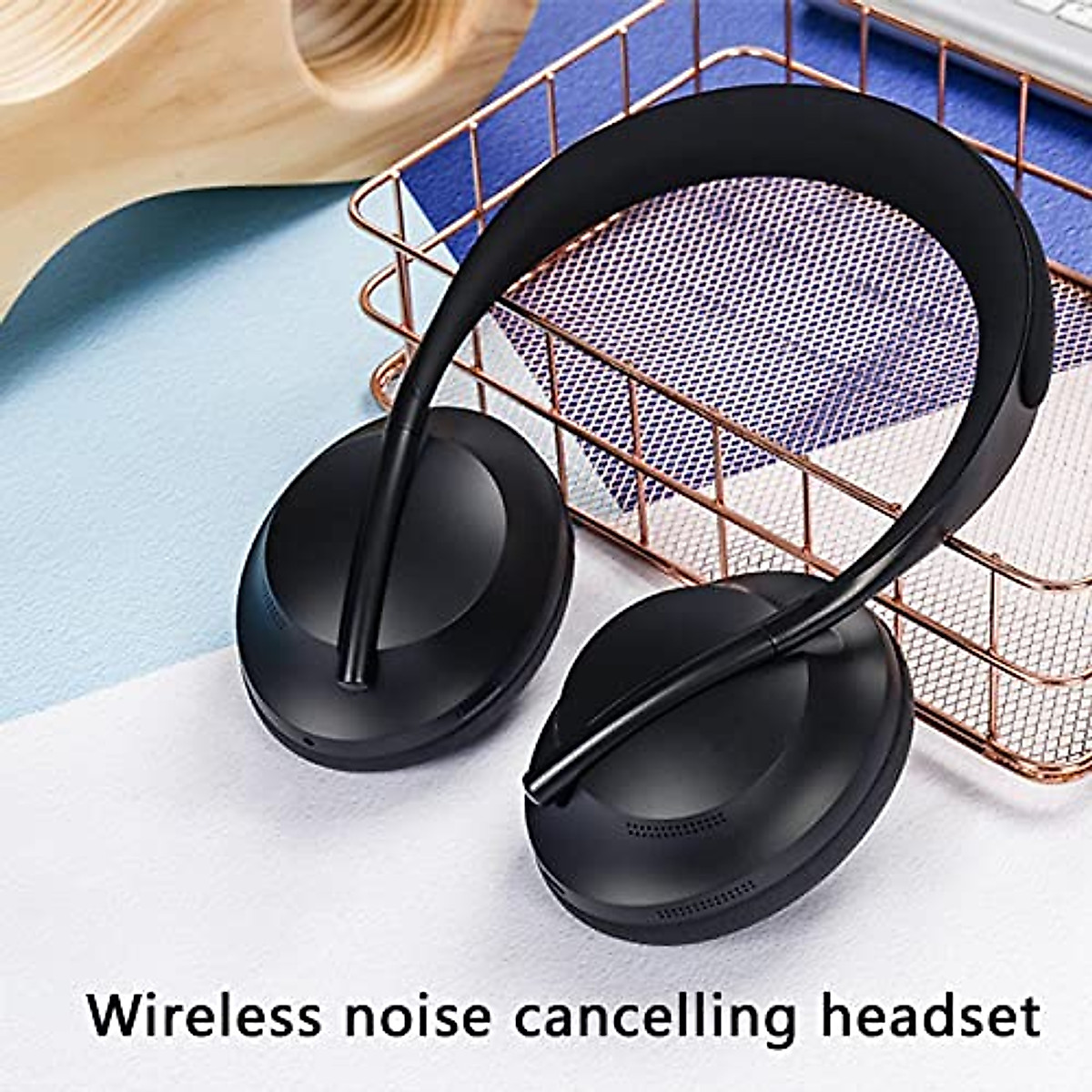 Wireless Over Ear Headphones Built-in Mic, Hi-Fi Stereo Foldable Wireless Stereo Headsets, Noise Canceling Earbuds for Sport, Memory Foam Ear Cups for Travel Office