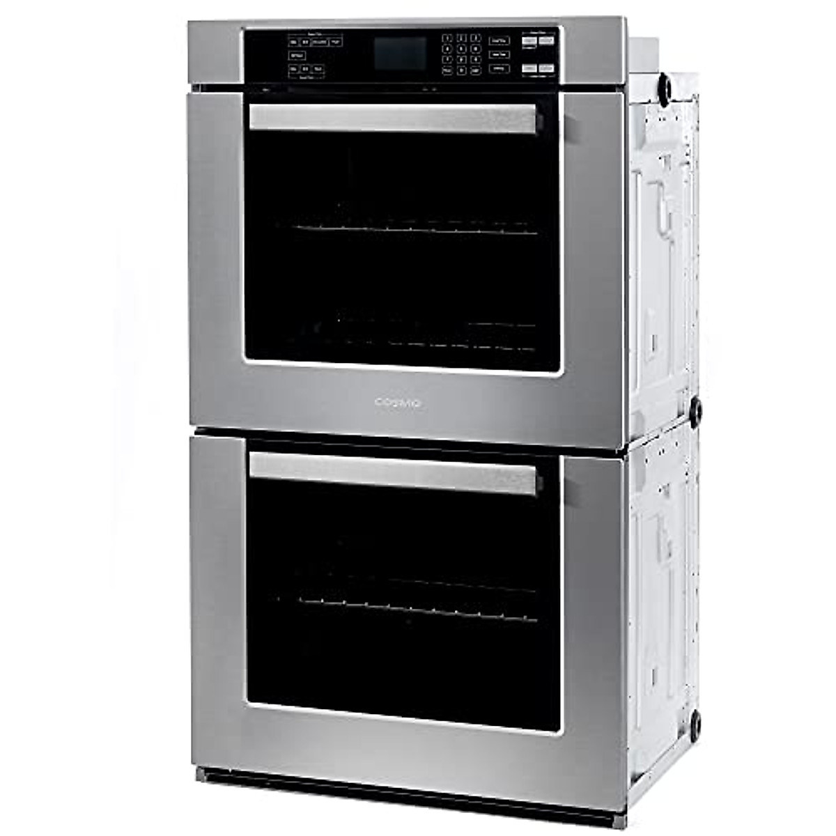 COSMO COS-30EDWC 30 in. Haven Collection Double Electric Wall Oven, True Convection, Blue Porcelain, Self Cleaning in Stainless Steel