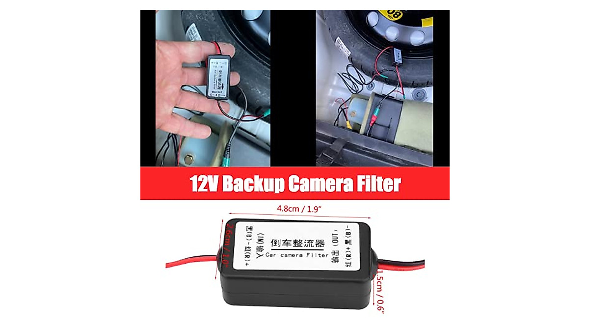 Fix Rear View Camera Screen Issues with 12V Rectifier Filter