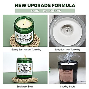 Mothers Day Gifts for Mom, GIIFER Lavender Scented Candles Thinking of You Get Well Soon Gifts for Women, Home Scented - Sending You Sunshine Stress Relief Candle for Women Friend Sister Men Female