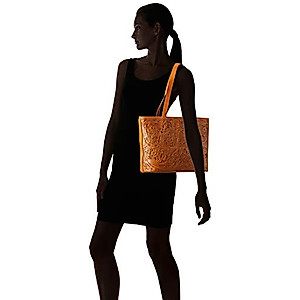Mauzari Women's Large Leather Tote Handbag (Honey)
