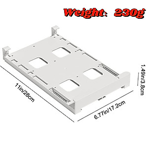 YFeiQi Hanging Soda Can Organizer for Fridge, Can Organizer Dispenser, Adjustable Canned Beer and Beverages Storage Artifact in Refrigerator (1 Pcs)