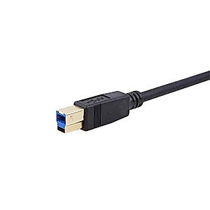 Monoprice Select Series USB 3.0 A to B Cable 1.5ft Compatible with Brother, HP, Canon, Lexmark, Epson, Dell, Xerox, Samsung and More!, Black (113746)