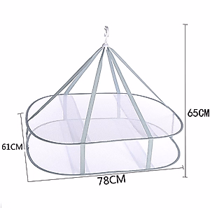 Sweater Hanging Dryer, Foldable Drying Rack Flat Drying Rack Foldable Mesh Clothes Hanging Dryer (Style 4)