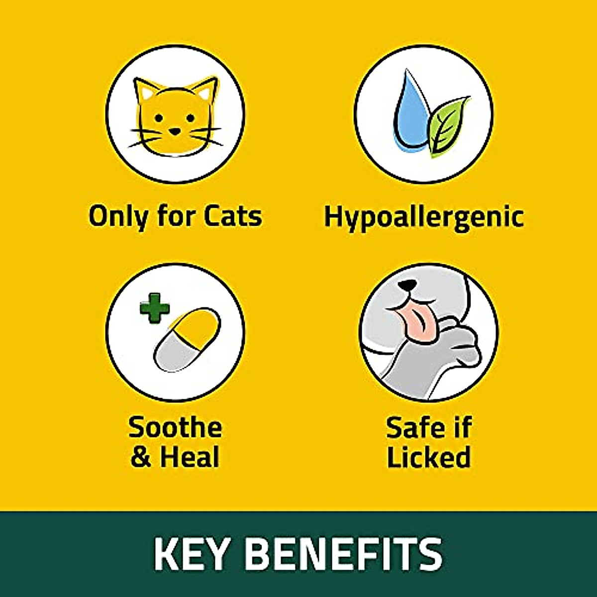 Breezytail PetO’Cera Itchy Skin Relief Treatment Cream for Cats - Paw Lotion Soothing Balm | Cat Skin Ointment & Dermatitis Solution for Normal Dry Irritated and Sensitive Skin | 1.35oz