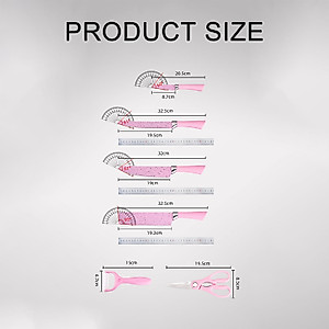 HEEPDD 6 Piece Kitchen Knife Set, Non Stick Coated Chef Knives Set Stainless Steel Colorful Knifes for Cutting Slicing Dicing Chopping ()