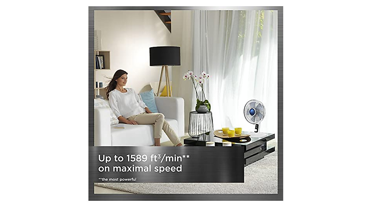 Rowenta Turbo Silence Fan - Ultra Quiet, 4-Speed Oscillating Fan