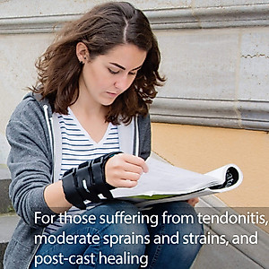 Ossur Formfit Wrist Brace for Treatment of Tendonitis, Carpel Tunnel, Post Cast Healing and Soft Tissue Injuries | Wrist Immobilization, Breathable Material, Custom Fit | 8" Version (Right, Small)