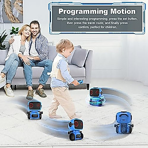 Dandist Robot Toys for Boys & Girls, Remote Control Robot for Kids, Auto-Demonstration, Talkie, and Programming Functions, Flexible Arms, Dance, Music, Big Eyes Toys for Boys 4-6 8-12